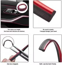 5M Car Dashboard Trim Strip – Interior Edge Moulding with Scraper ...
